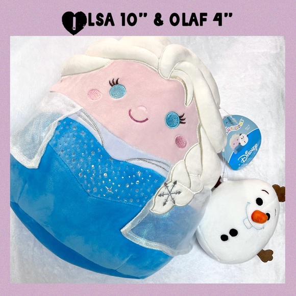 Squishmallows | Other | Frozens Princess Ilsa And Olaf Squishmallow And ...